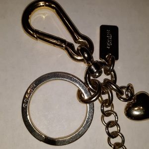 Coach | Accessories | Rare Coach Red Resin Heart Keychain Purse Charm ...